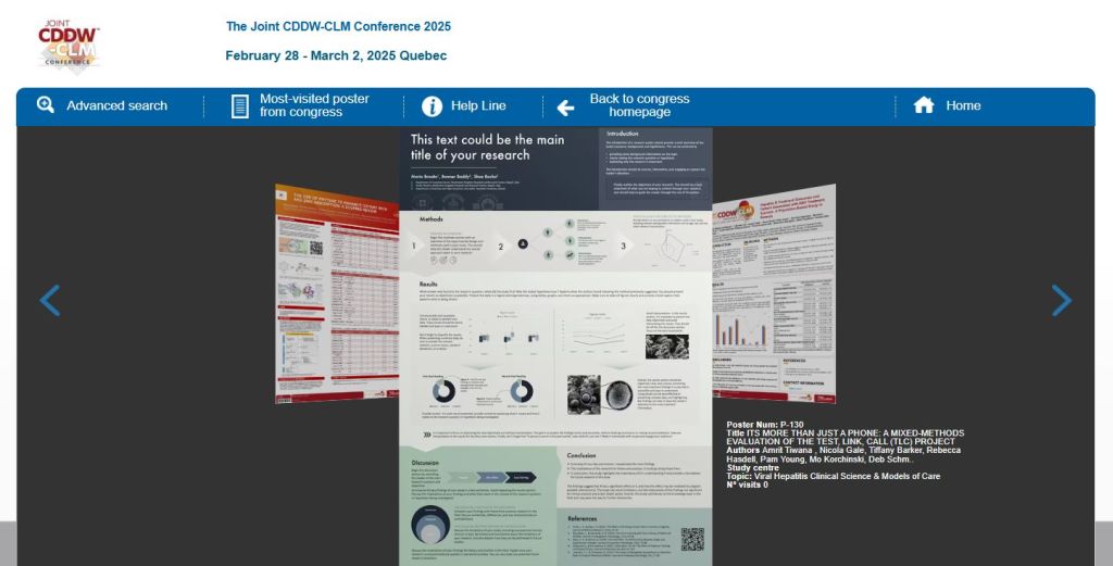 Online Poster Gallery - Joint CDDW™-CLM Conference
